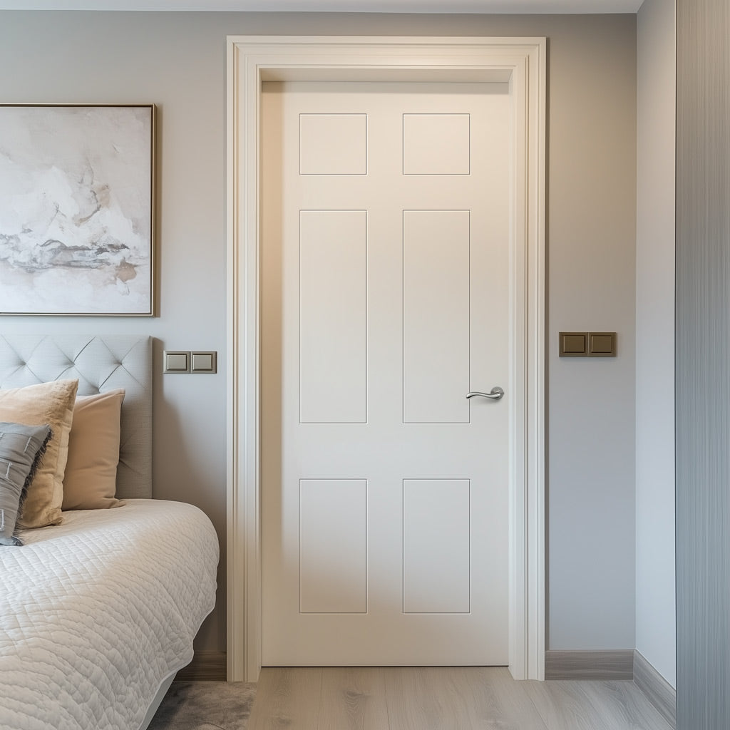 Fire Line V079-FD Fire Rated Interior Door - Premium Primed - Six Colo