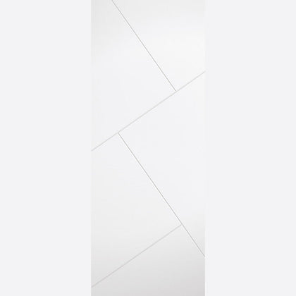 Premium Double Sliding Door & Wall Track - Dover Flush Door - White Pr ...