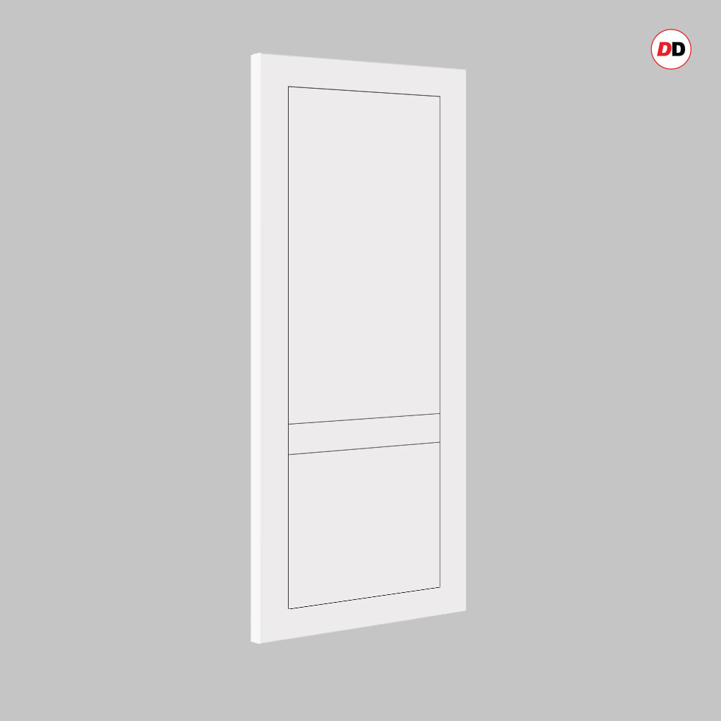 V-Line® Grooved Flush Door V084 - Premium Primed - Six Colour Options ...