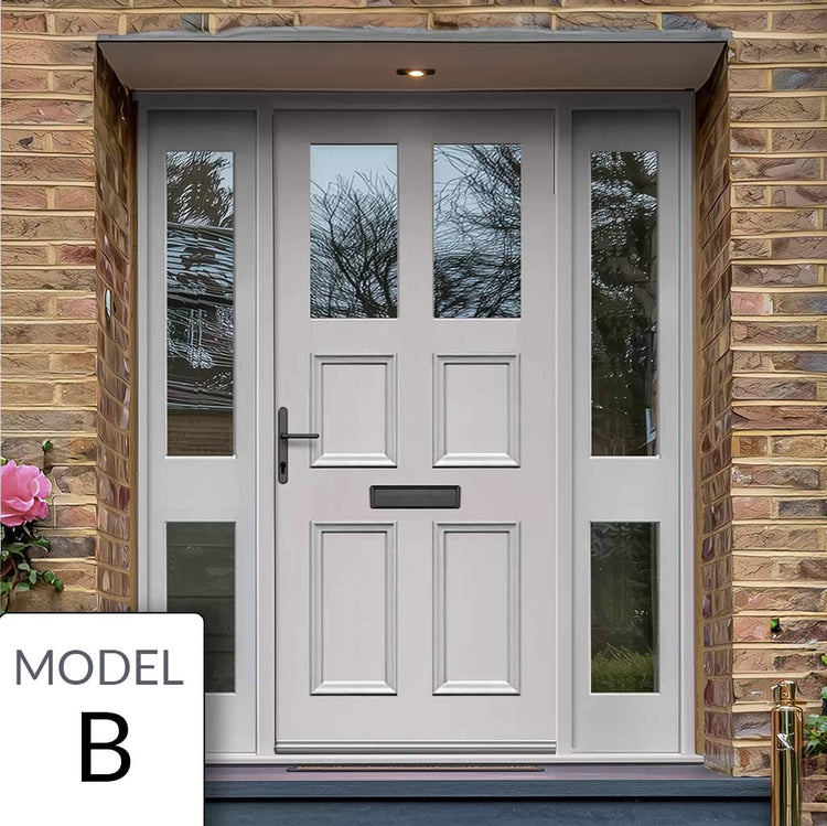 Exterior Victorian Ailsa 2L 4P Front Door with Two Sidelights - Custom ...