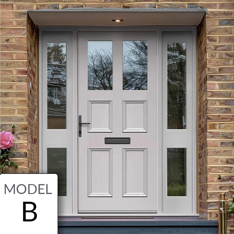 Exterior Victorian Ailsa 2L 4P Front Door with Two Sidelights - Custom ...