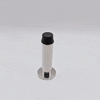 Pro Wall Mounted Door Stop - Polished Stainless Steel - 30x70mm