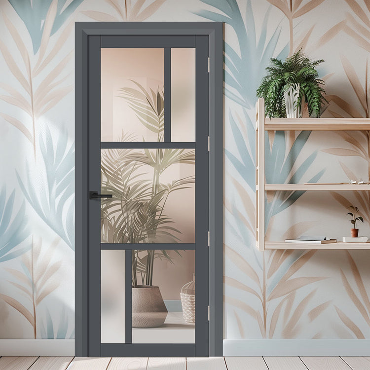 EasiKit Internal Door and Frame Kit - Aran 5 Panel Solid Wood Internal ...