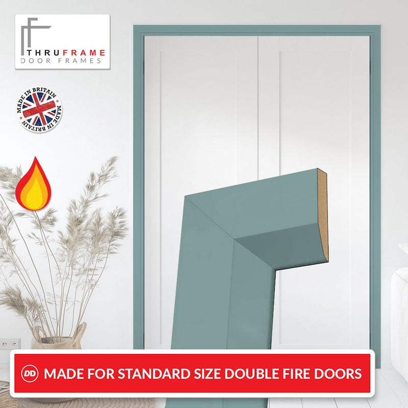 Made to Size Thruframe Interior Sage Sky Primed Door Lining Frame and ...