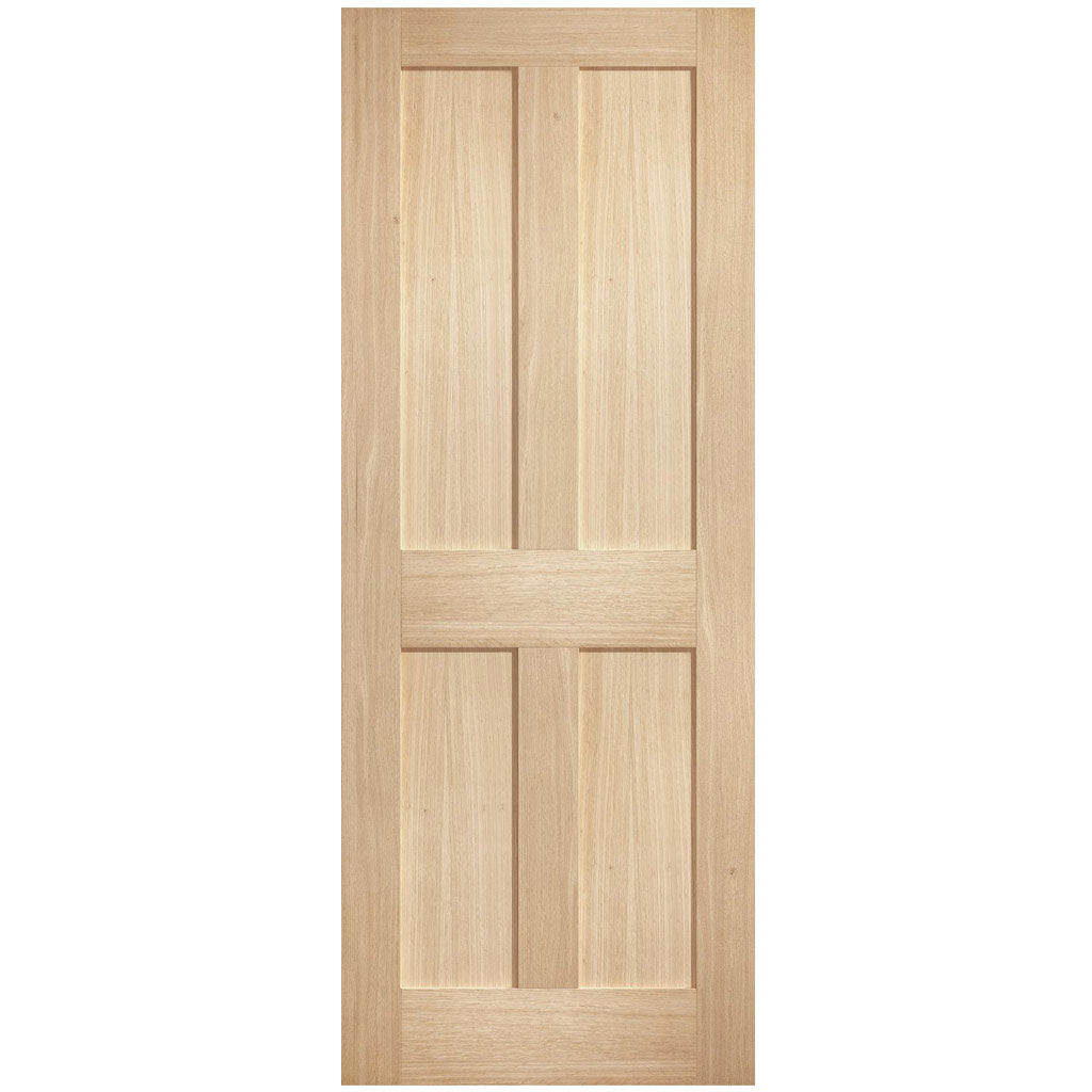 Friendly Value - Victorian 4 Panel Oak Shaker Internal Door - Unfinish