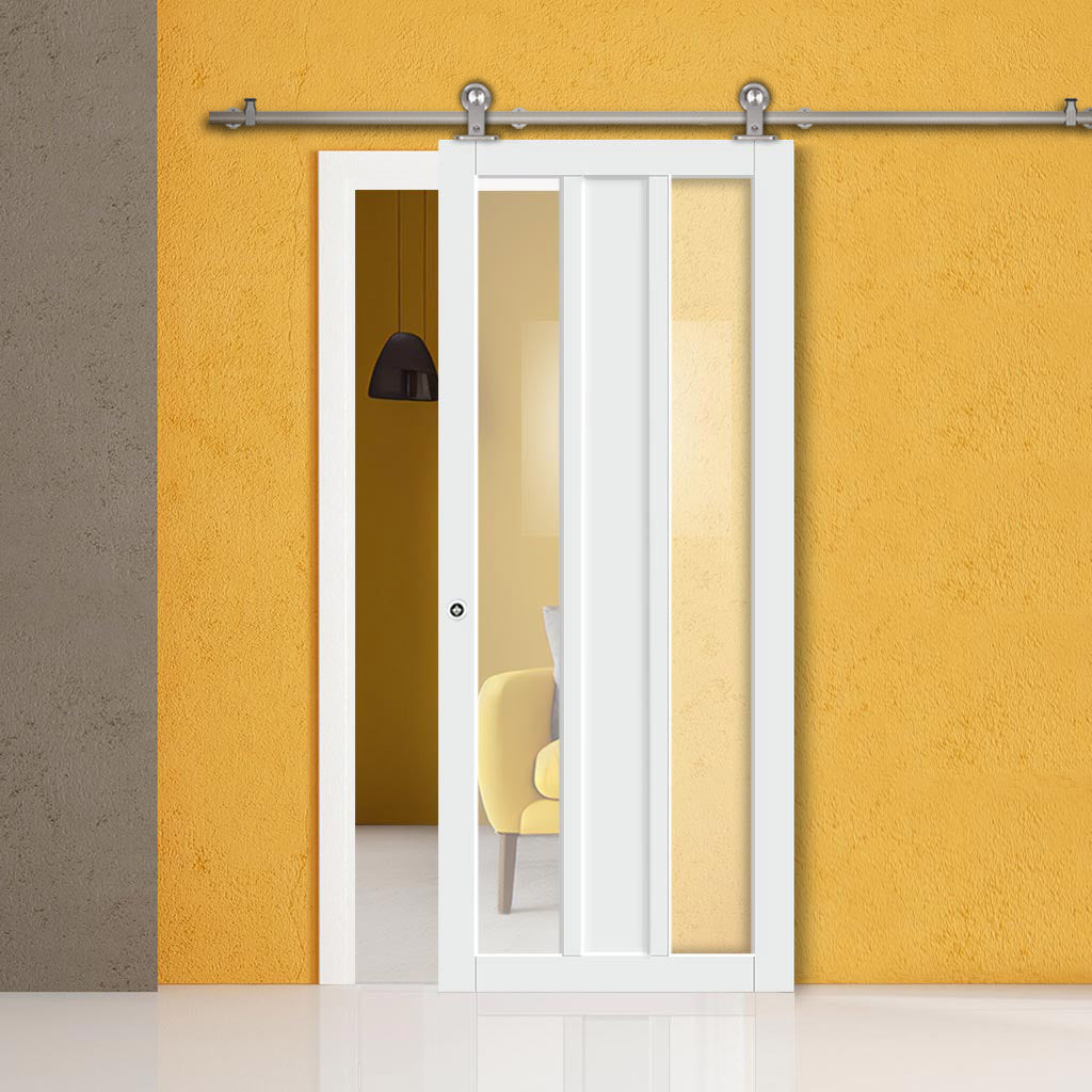 Sirius Tubular Stainless Steel Track & Door - Handcrafted Eco-Urban Av