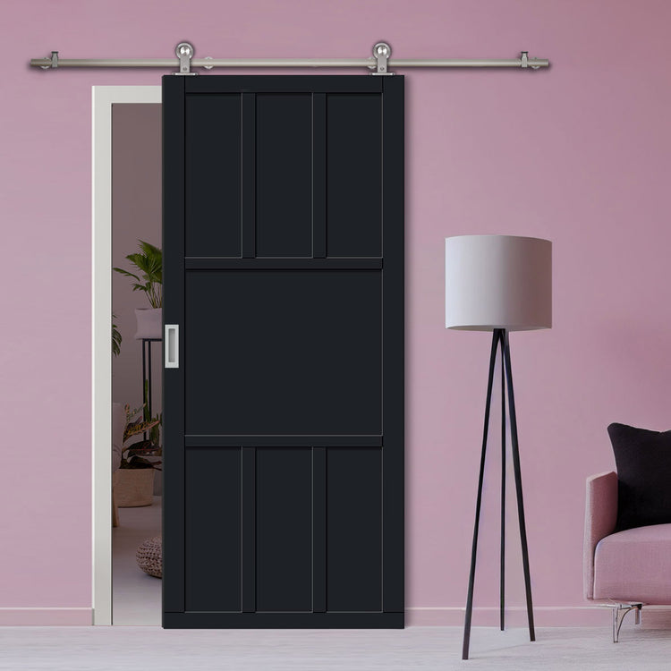 Sirius Tubular Stainless Steel Track & Solid Wood Door - Eco-Urban® Qu ...