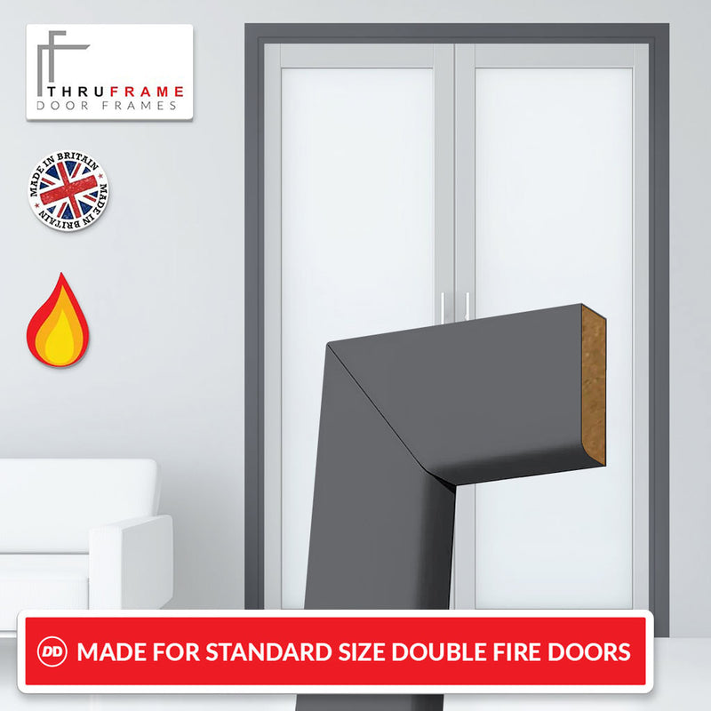 Made to Size Thruframe Interior Stormy Grey Primed Door Lining Frame a ...