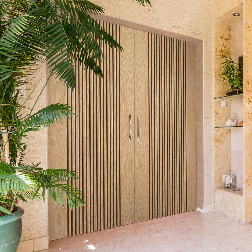 Sydney Oak Internal Door Pair - Prefinished