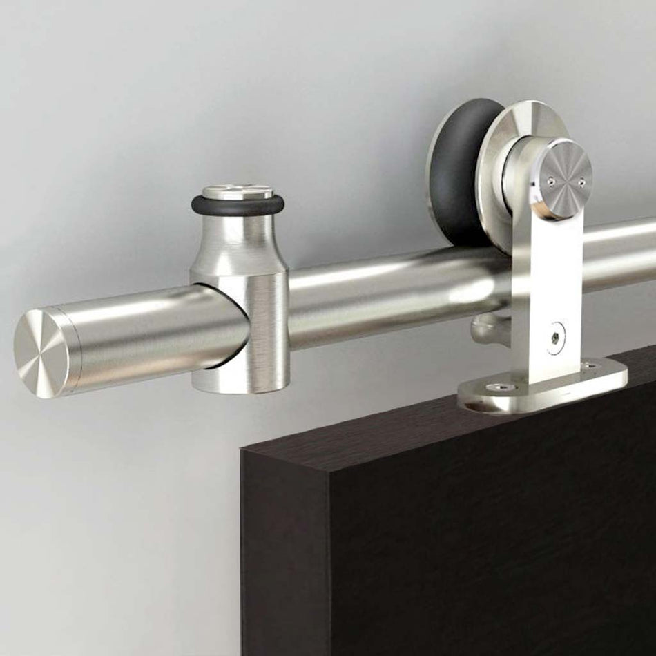 Sirius Tubular Stainless Steel Track & Solid Wood Door - Eco-Urban® Gl ...