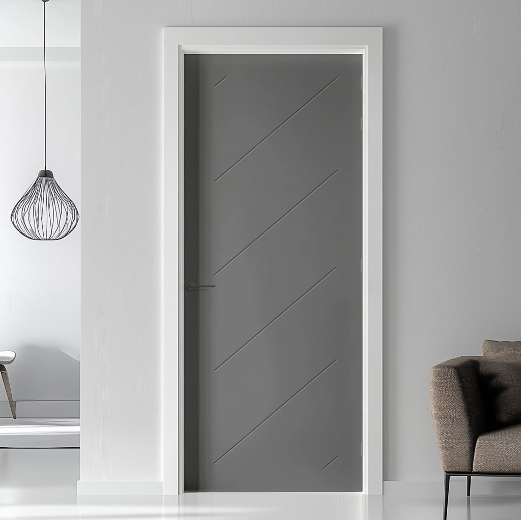 Fire Line V070-FD Fire Rated Interior Door - Premium Primed - Six Colo