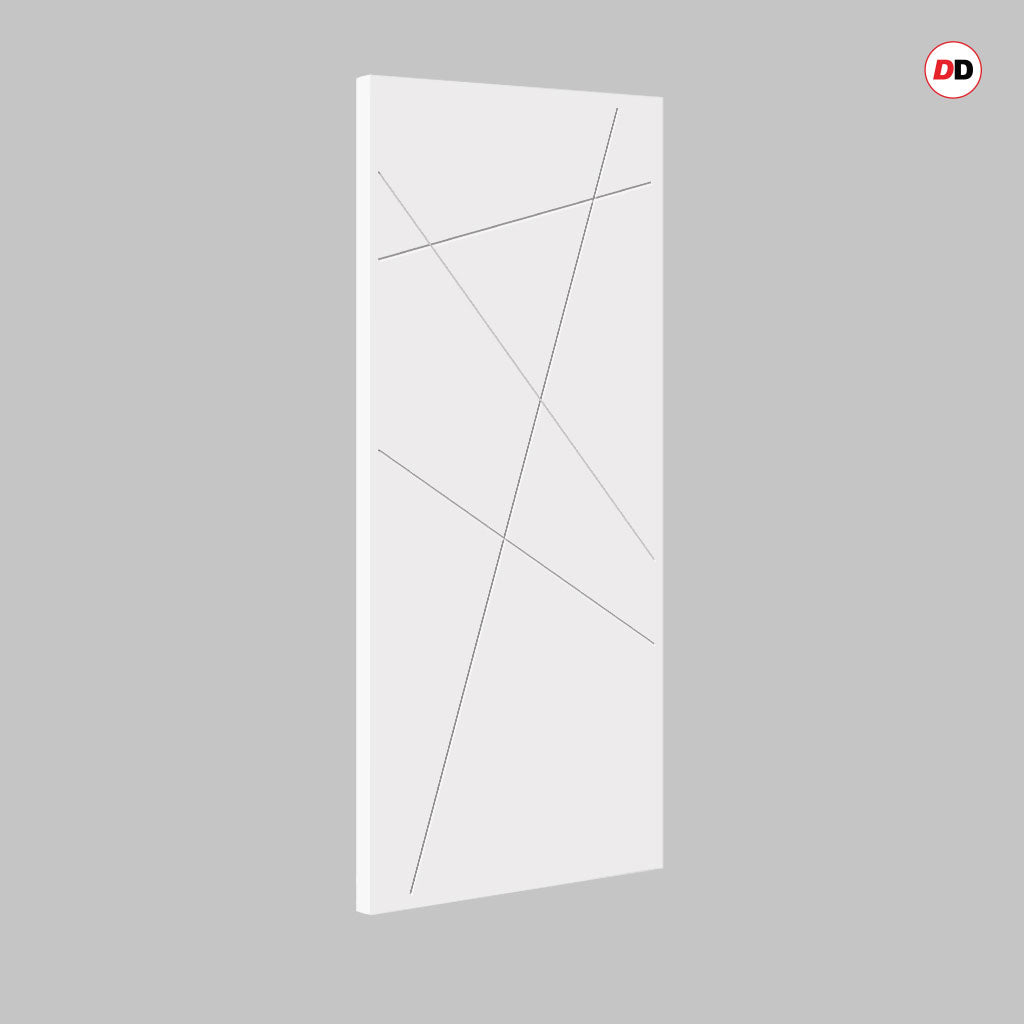 V-Line® Grooved Flush Door V020 - Premium Primed - Six Colour Options