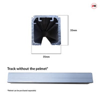 Double Sliding Door Wall Track – Direct Doors