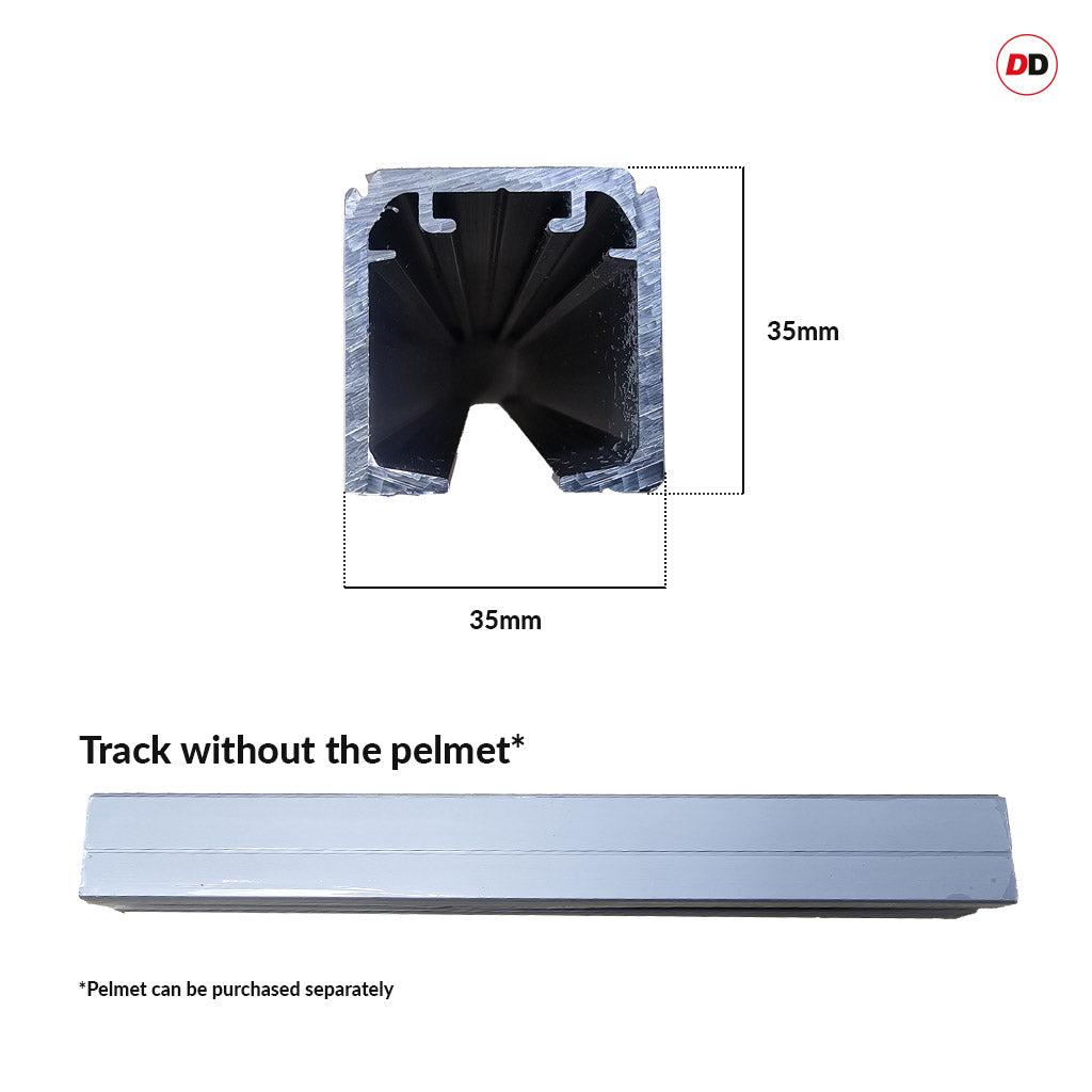 Single Sliding Door Wall Track