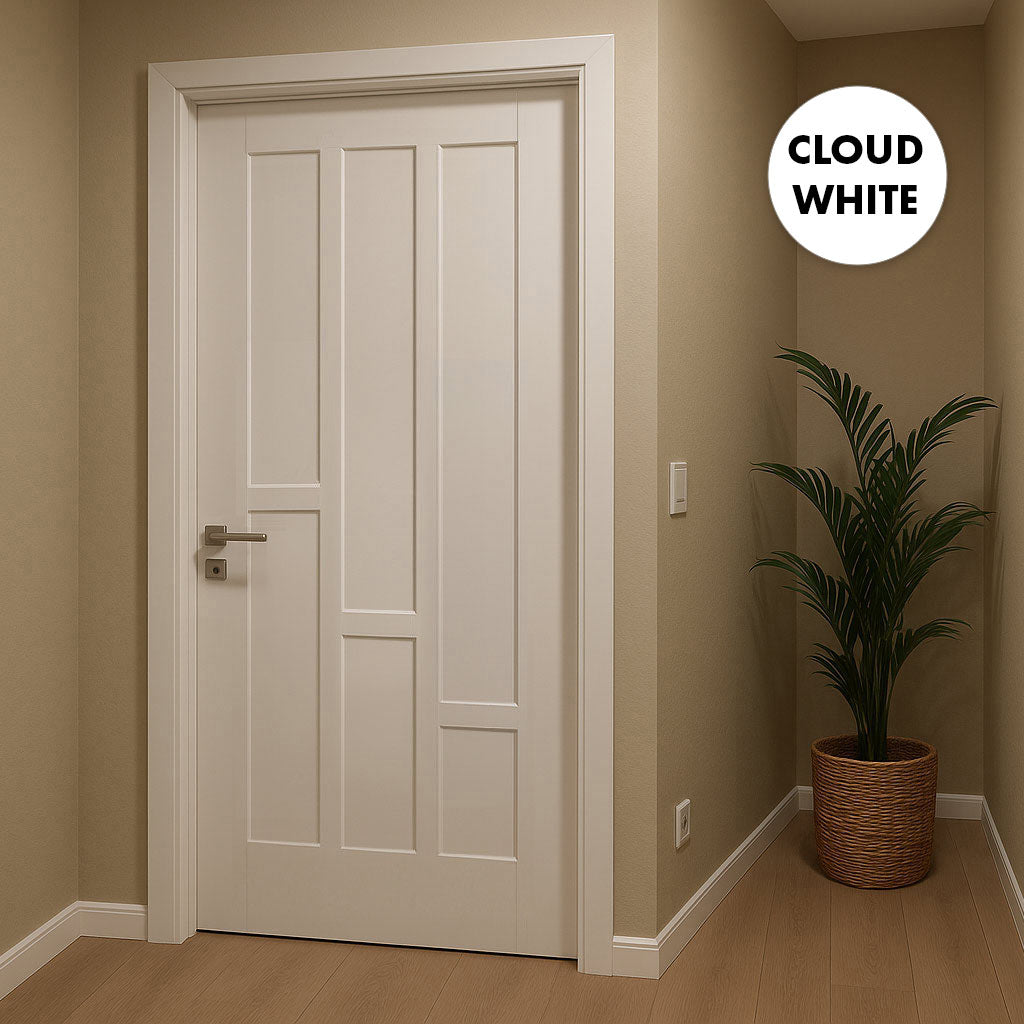 UK Made to Measure - Elston Panel Interior Door - Premium Primed - 7 C