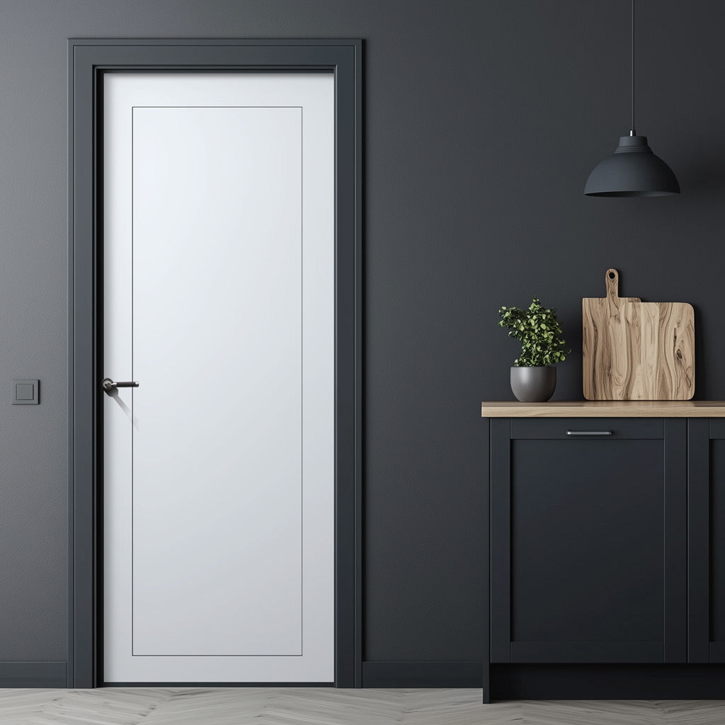 Fire Line V080-FD Fire Rated Interior Door - Premium Primed - Six Colo