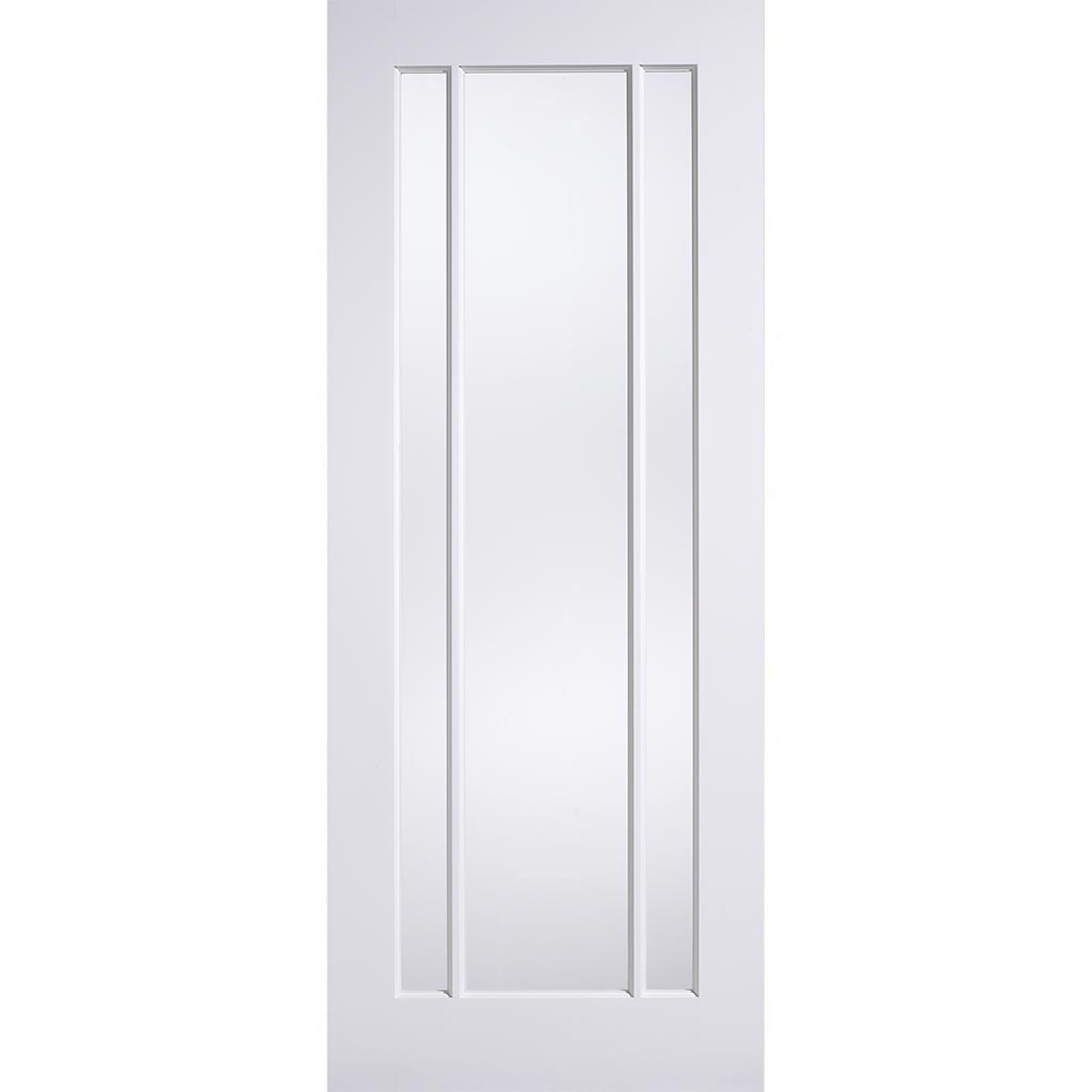 Lincoln Double Evokit Pocket Door - White Primed