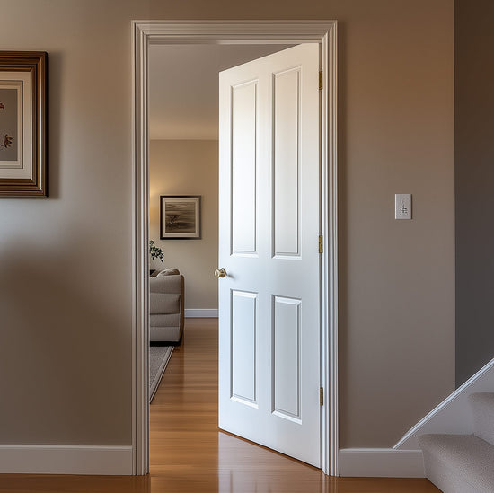 JBK Canterbury 4 Panel Moulded Internal Internal Door - Smooth - White ...