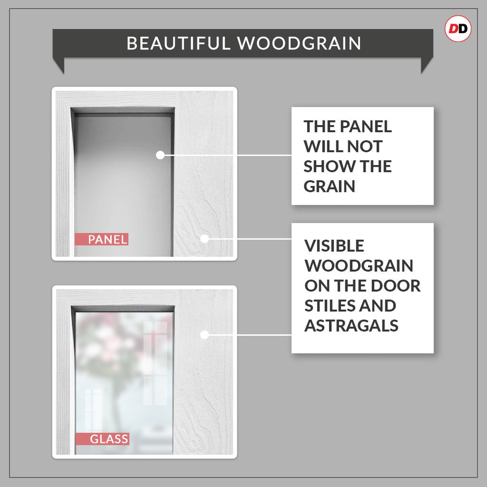 EasiKit Internal Door and Frame Kit - Aran 5 Panel Solid Wood Internal ...