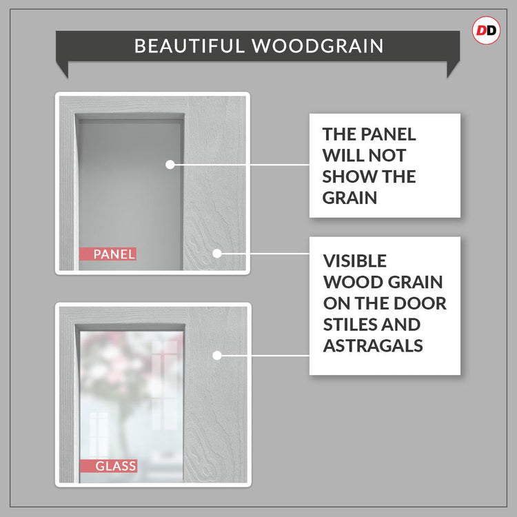 Adina Solid Wood Internal Door Pair UK Made DD0107C Clear Glass - Mist ...