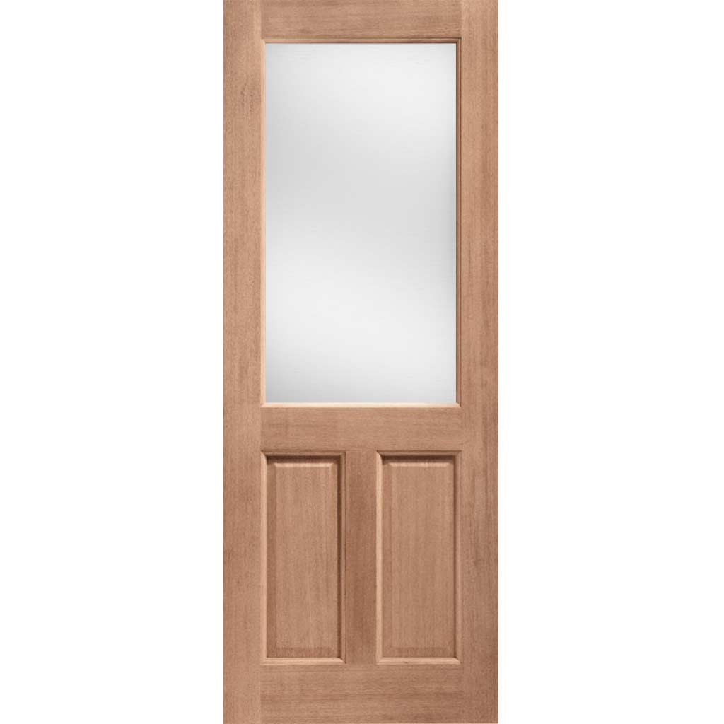 2XG External Hardwood Front 2P Door - Clear Double Glazing