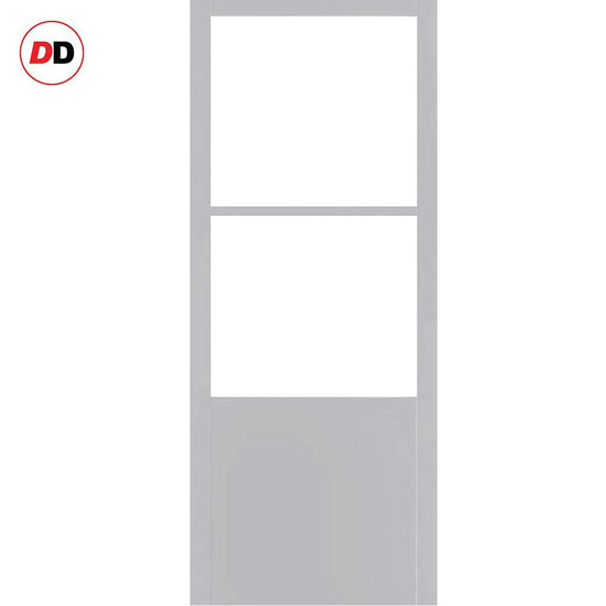 Room Divider - Handmade Eco-Urban® Berkley Door Pair DD6309C - Clear G ...