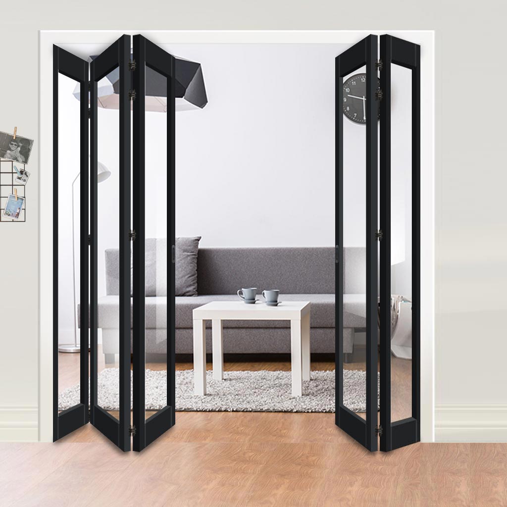 Five Folding Door & Frame Kit - Eco-Urban® Baltimore 1 Pane DD6201C 3+