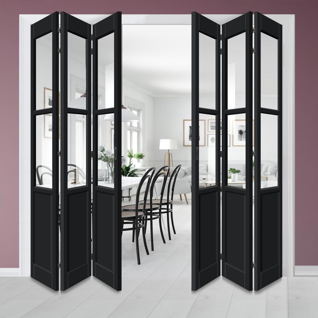 Six Folding Door & Frame Kit - Eco-Urban® Berkley 2 Pane 1 Panel DD620