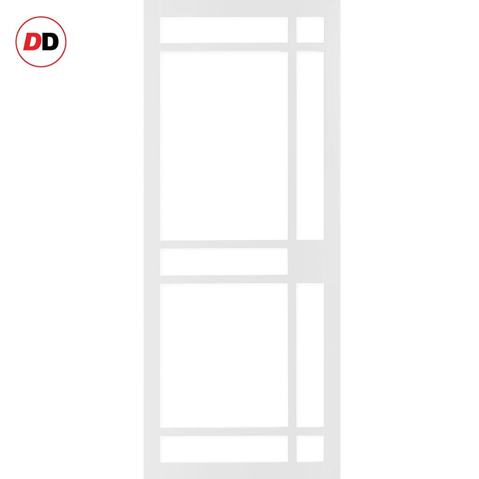 Top Mounted Black Sliding Track & Solid Wood Door - Eco-Urban® Leith 9 ...