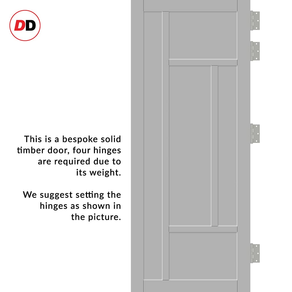 Morningside 5 Panel Solid Wood Internal Door UK Made DD6437 - Eco-Urba