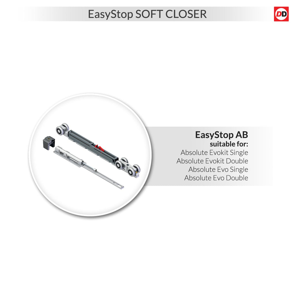 Pocket Door Soft Closing Kit - Ermetika Easy stop AB twin dual soft cl