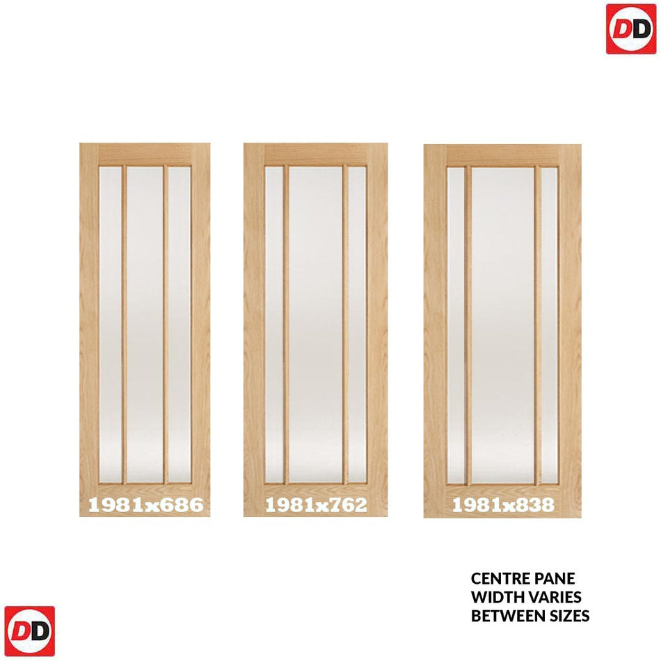 Double Sliding Door & Wall Track - Norwich Real American Oak Veneer Do ...