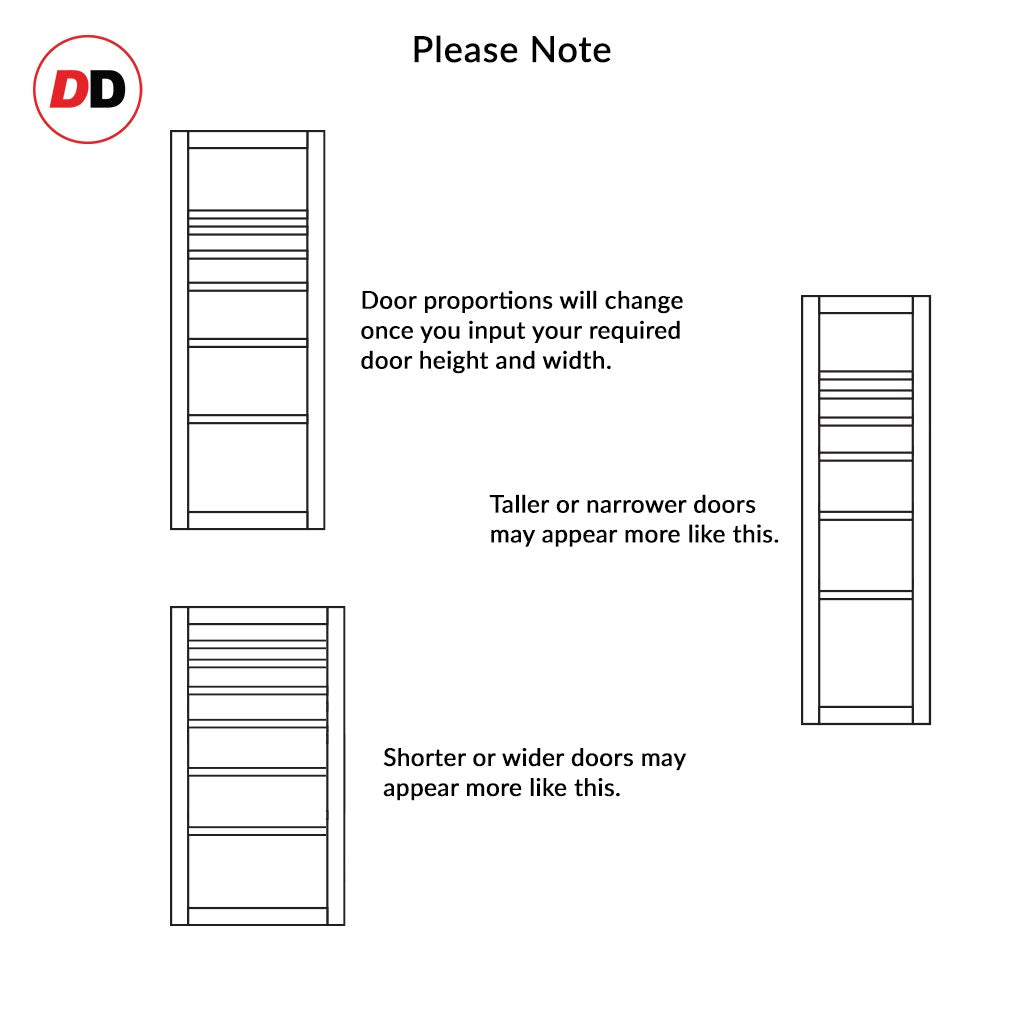 Handmade Eco-Urban® Oslo 7 Panel Single Absolute Evokit Pocket Door DD
