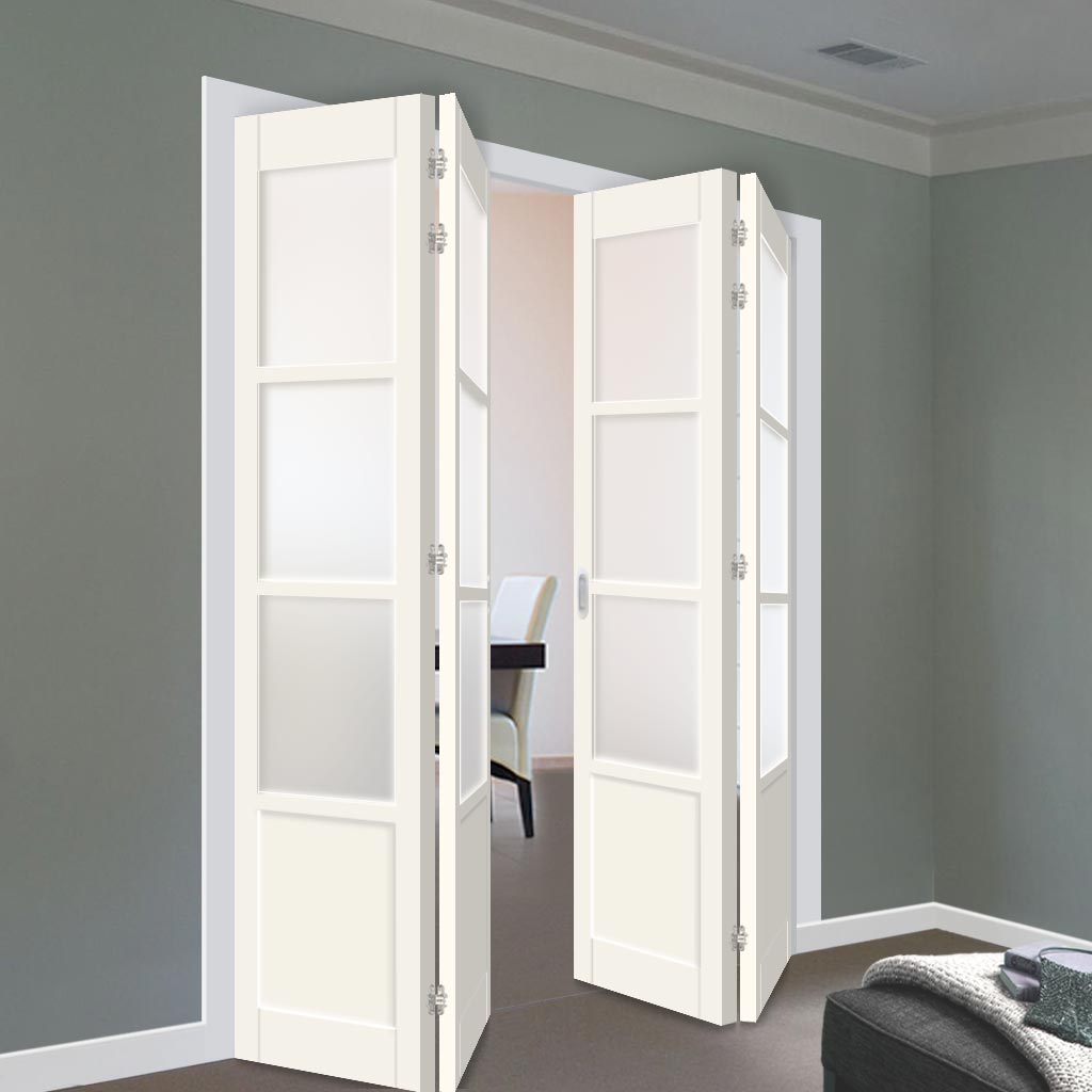Four Folding Door & Frame Kit - Eco-Urban® Staten 3 Pane 1 Panel DD620