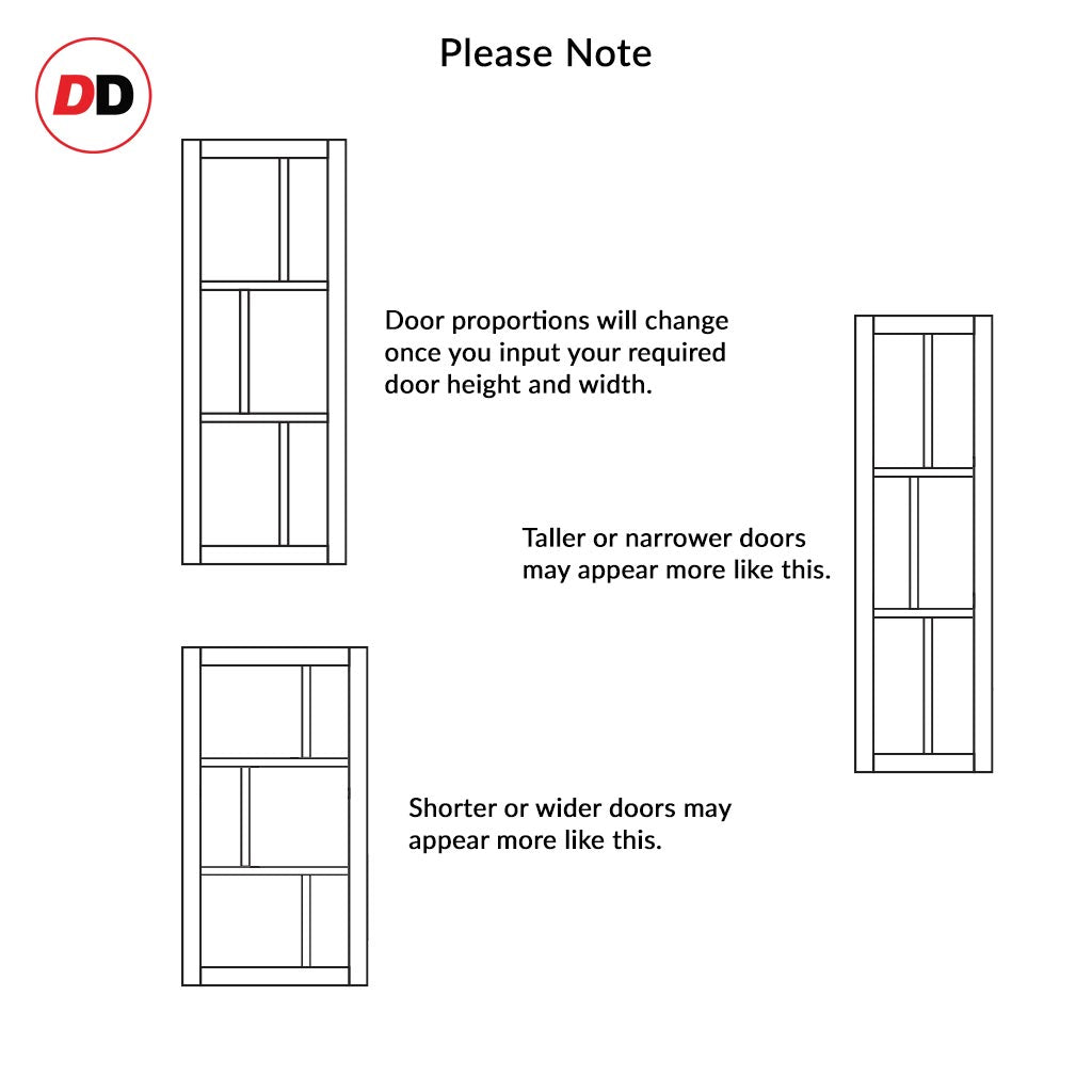Bespoke Handmade Eco-Urban® Tokyo 3 Pane 3 Panel Single Absolute Evoki ...