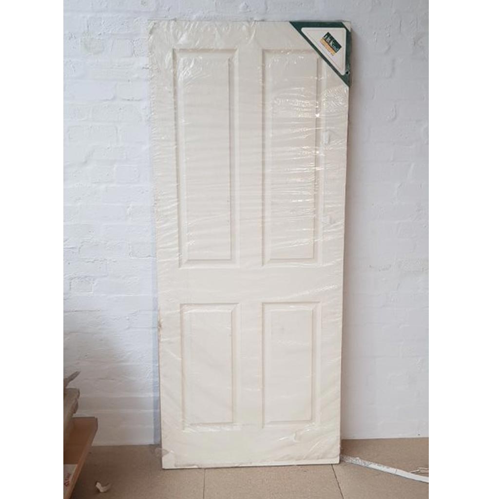 OUTLET - Fire Proof Victorian 4 Panel Fire Door - Woodgrained Surface