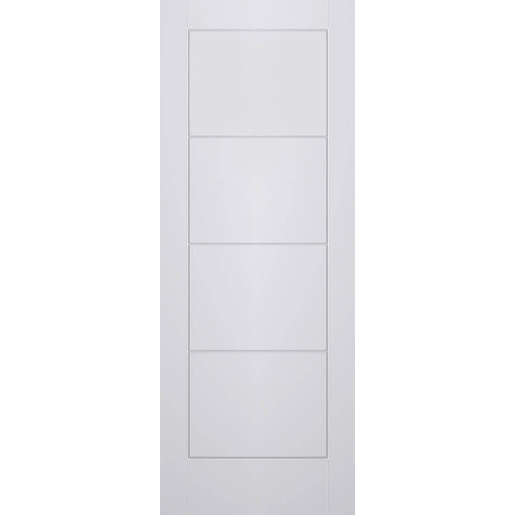 Ladder 4 Panel Smooth Internal Door - White Primed