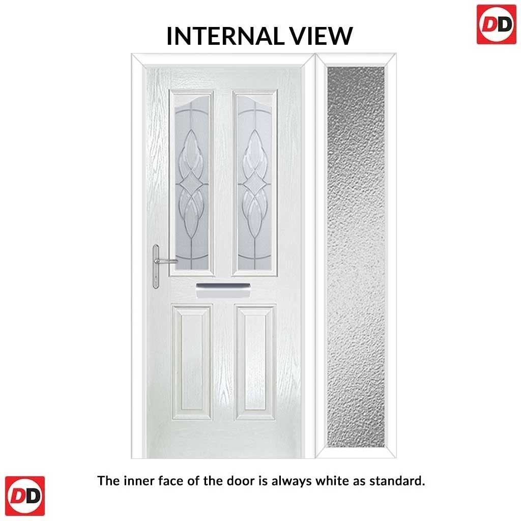 Premium Composite Front Door Set with One Side Screen - Aprilla 2 Seat