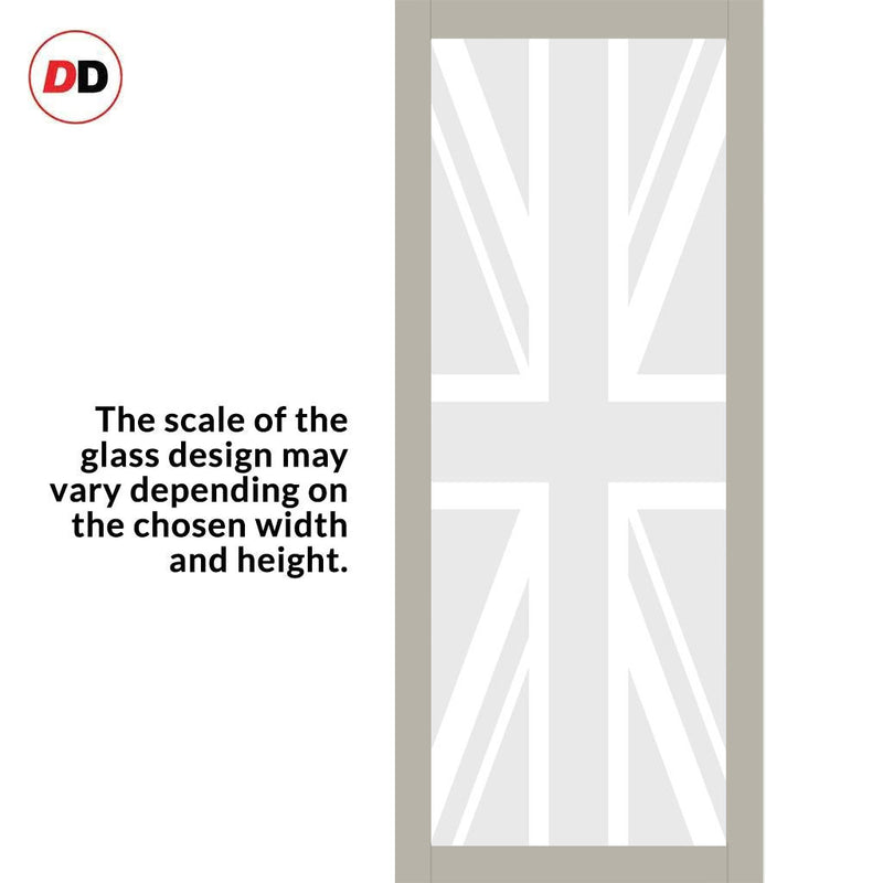 Eco-Urban Artisan® Double Absolute Evokit Pocket Door - Union Jack Fla ...