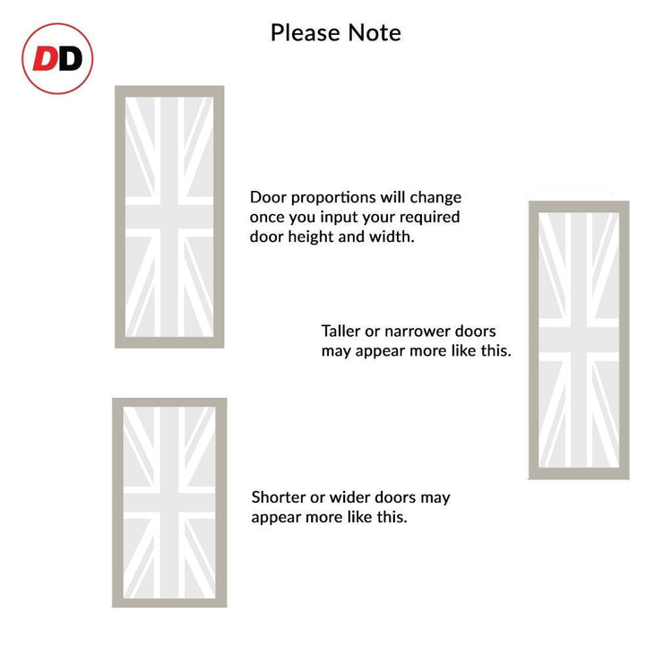Eco-Urban Artisan® Double Absolute Evokit Pocket Door - Union Jack Fla ...