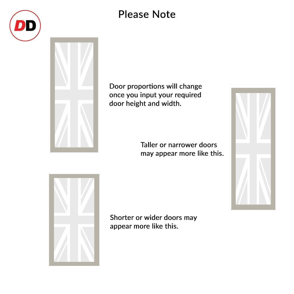 Eco-Urban Artisan® Double Absolute Evokit Pocket Door - Union Jack Fla