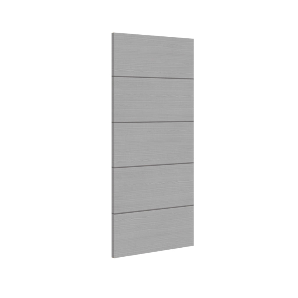 Made to Order Internal Door - Flush Horizontal Grey Inlay - American L