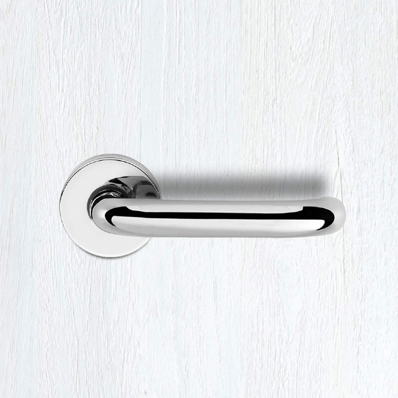CleanTouch RTD Lever on Round Rose Set with Anti-Bacterial Coating - P ...