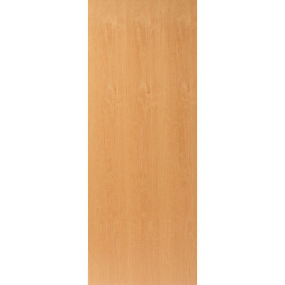 J B Kind Veneered Beech Flush Fire Door - 1/2 Hour Fire Rated - Prefin ...