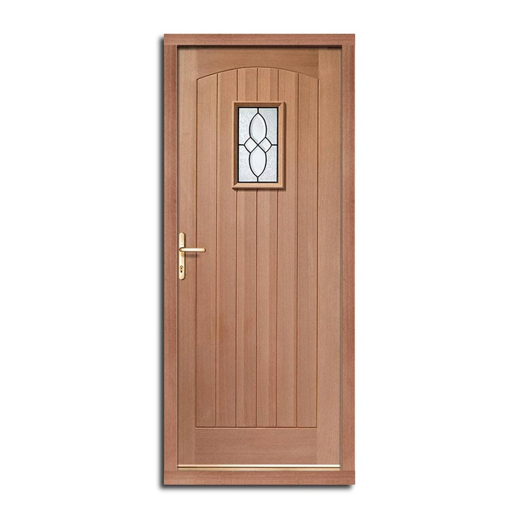 Cottage Hardwood External Front Door and Frame Set with Fittings - Par