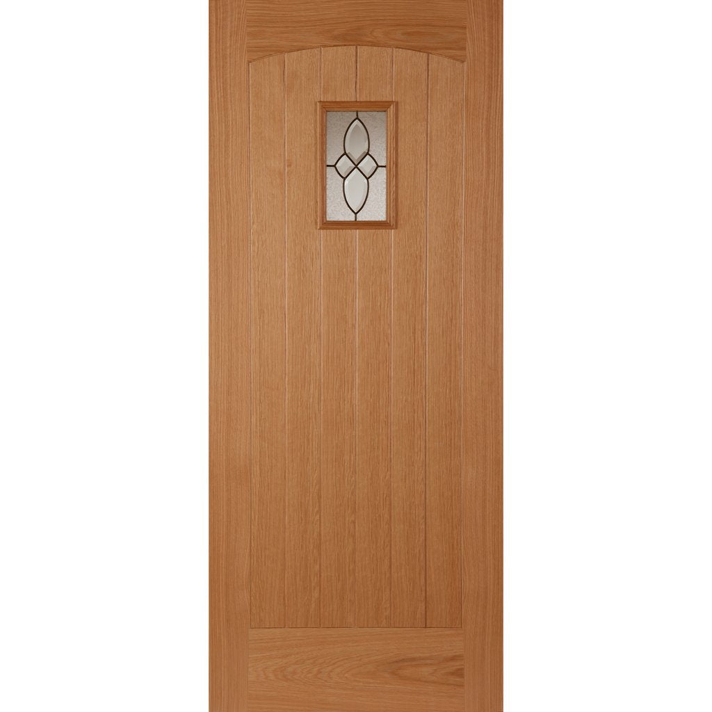 Cottage Hardwood External Front Door and Frame Set with Fittings - Par