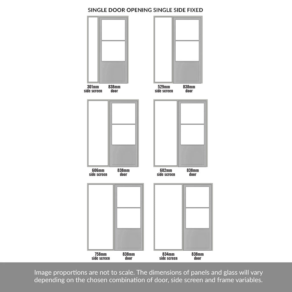 Room Divider - Handmade Eco-Urban® Berkley Door DD6309C - Clear Glass
