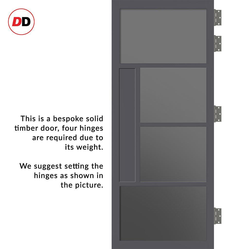Urban Ultimate® Room Divider Boston 4 Pane Door DD6311T - Tinted Glass