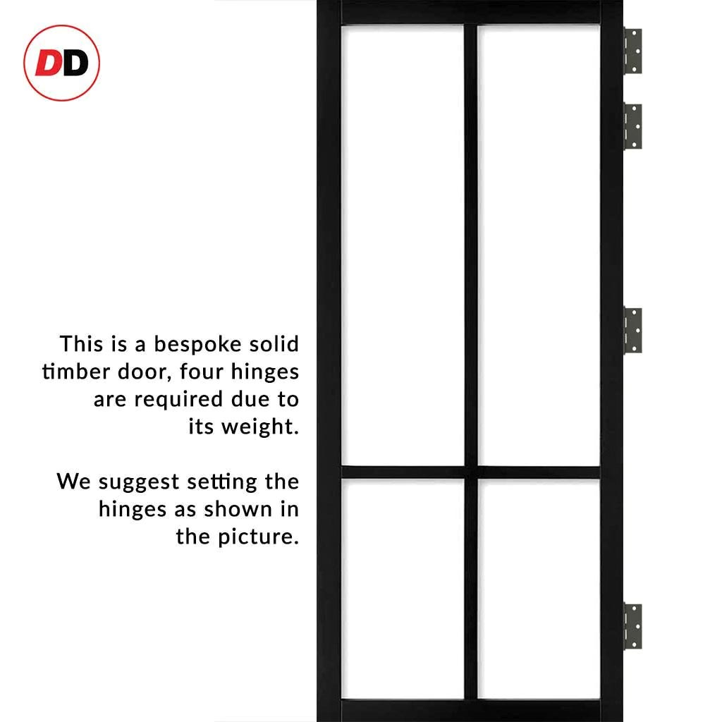 Urban Ultimate® Room Divider Bronx 4 Pane Door Pair DD6315C with Match