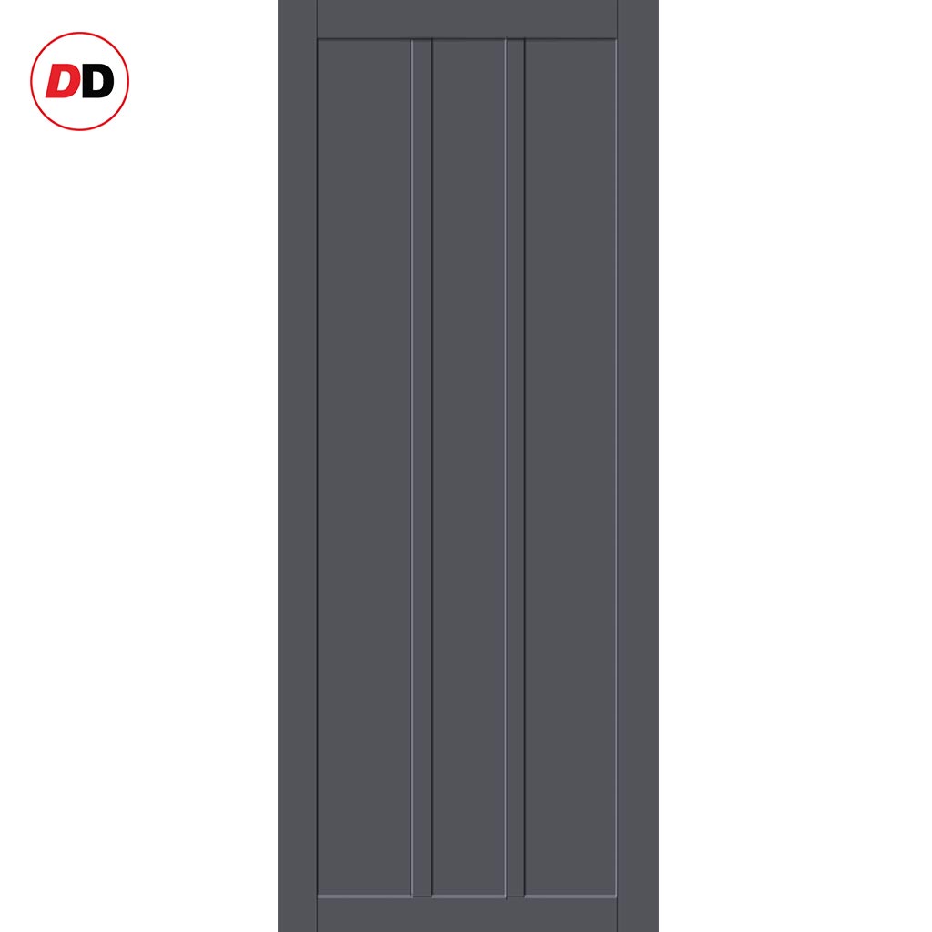 Cornwall 3 Panel Solid Wood Internal Door UK Made DD6404 - Eco-Urban®